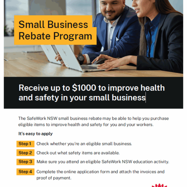 SafeWork NSW Small Business Rebate Program - Workplace Health & Safety Show